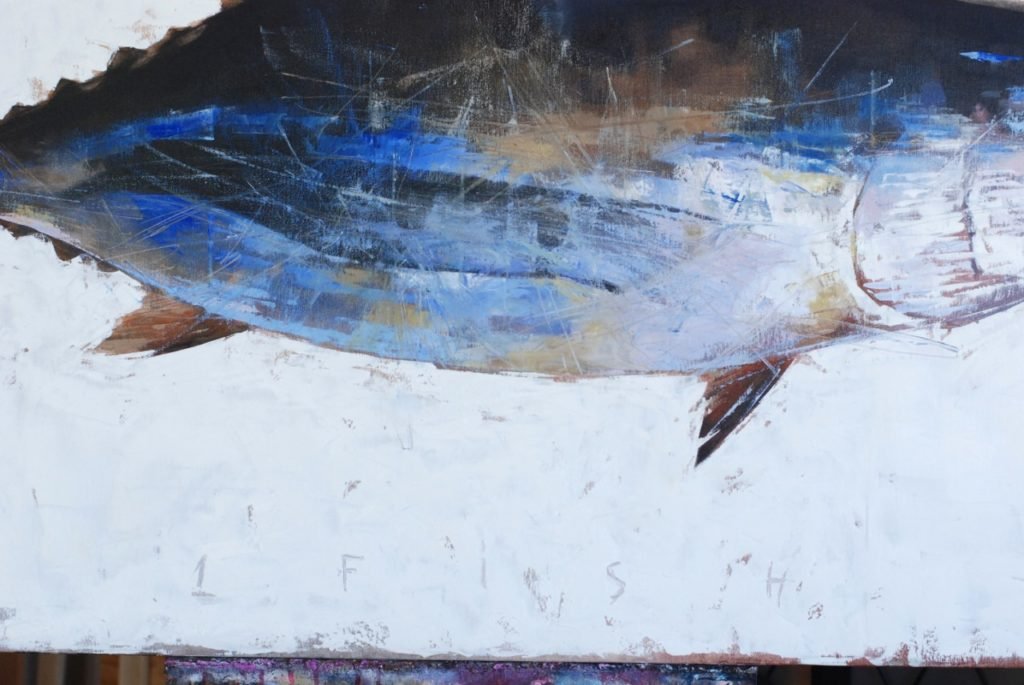 1 Fish Original Oil Painting for Sale by Igor Shulman