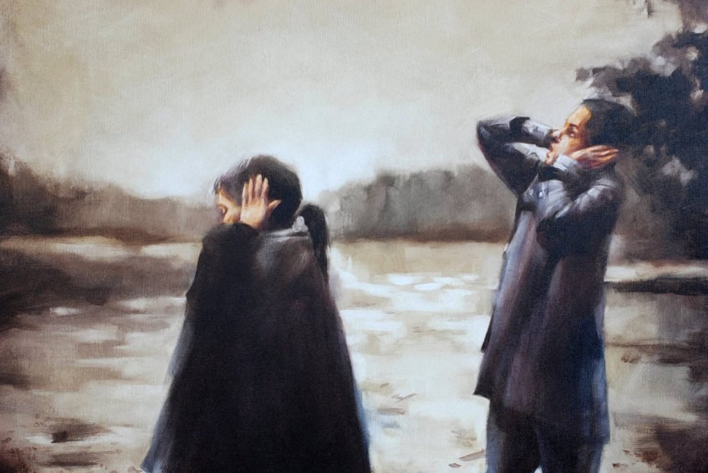 Temporary Collapse Original Oil Painting for sale by Igor Shulman