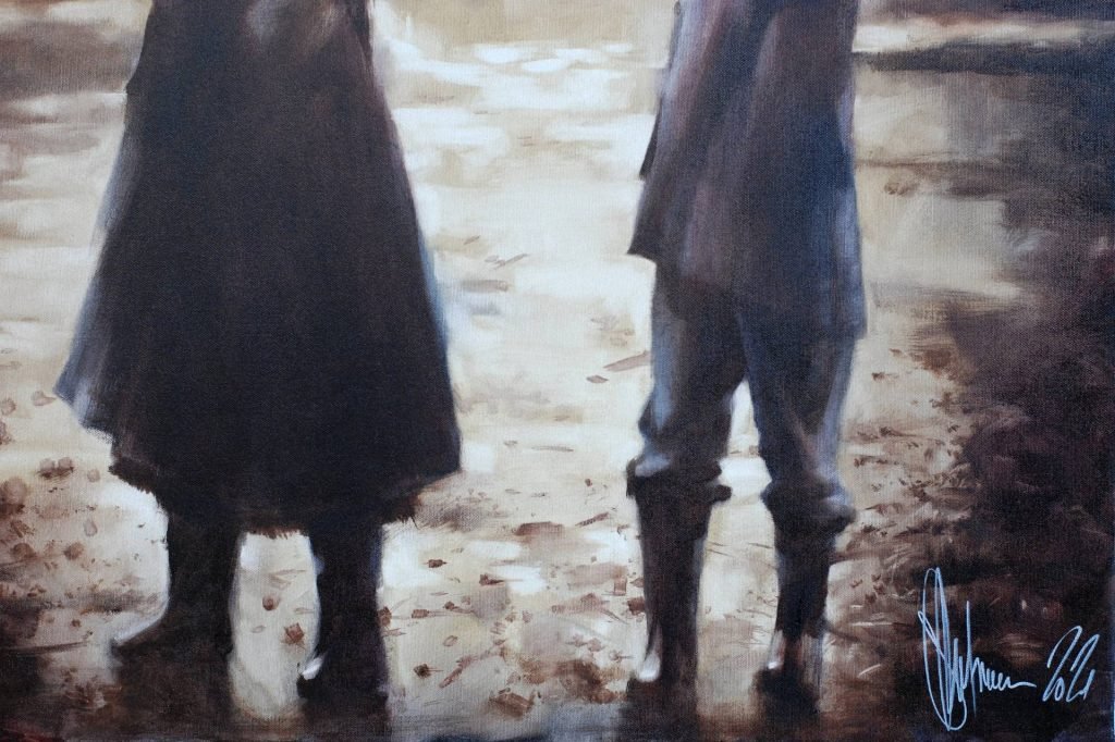 Temporary Collapse Original Oil Painting for sale by Igor Shulman